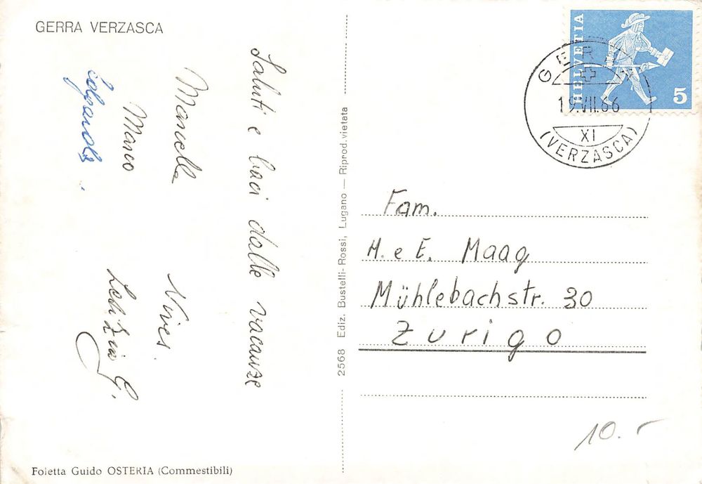 Gerra Verzasca (TI) Chiesa e panorami della valle G (Usato) a Biasca ...