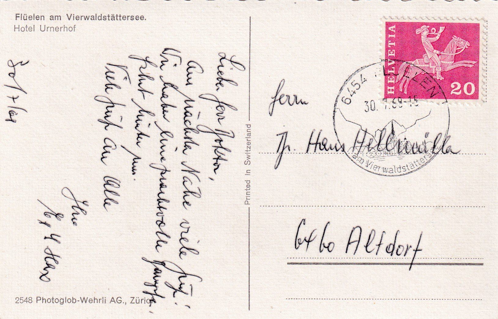 Flüelen - Hotel Urnerhof (Gebraucht) in Hombrechtikon für CHF 5.5 – mit ...