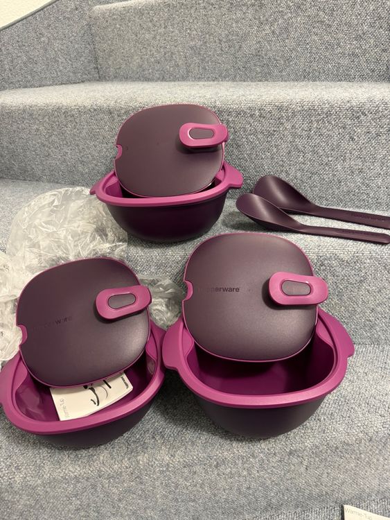 Tupperware Neu!! Warmie-Tup 3 Behälter inkl. Sieb + 2 Löffel (Neu und ...