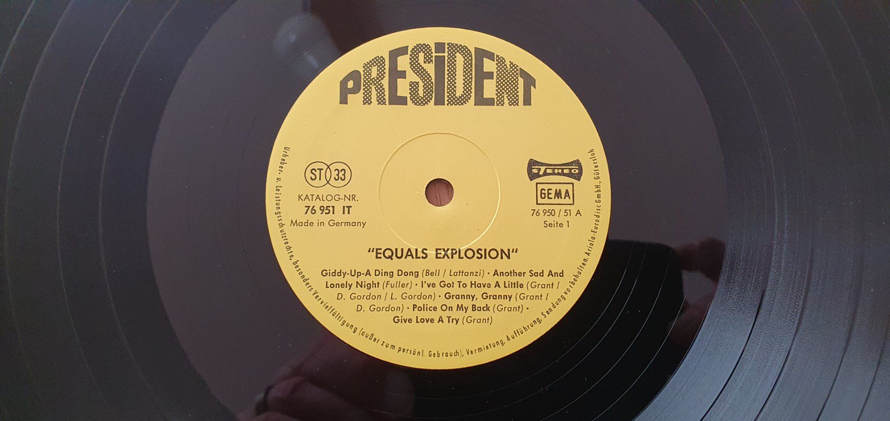 EQUALS, Explosion, Orig. Germany 1968 LP, TOP! (Gebraucht) in ...