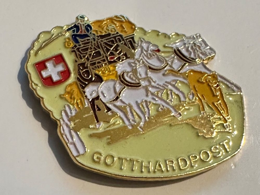 Gotthardpost Kutschen Pin (Gebraucht) in Gutenswil für CHF 4 – mit Lieferung auf Ricardo kaufen