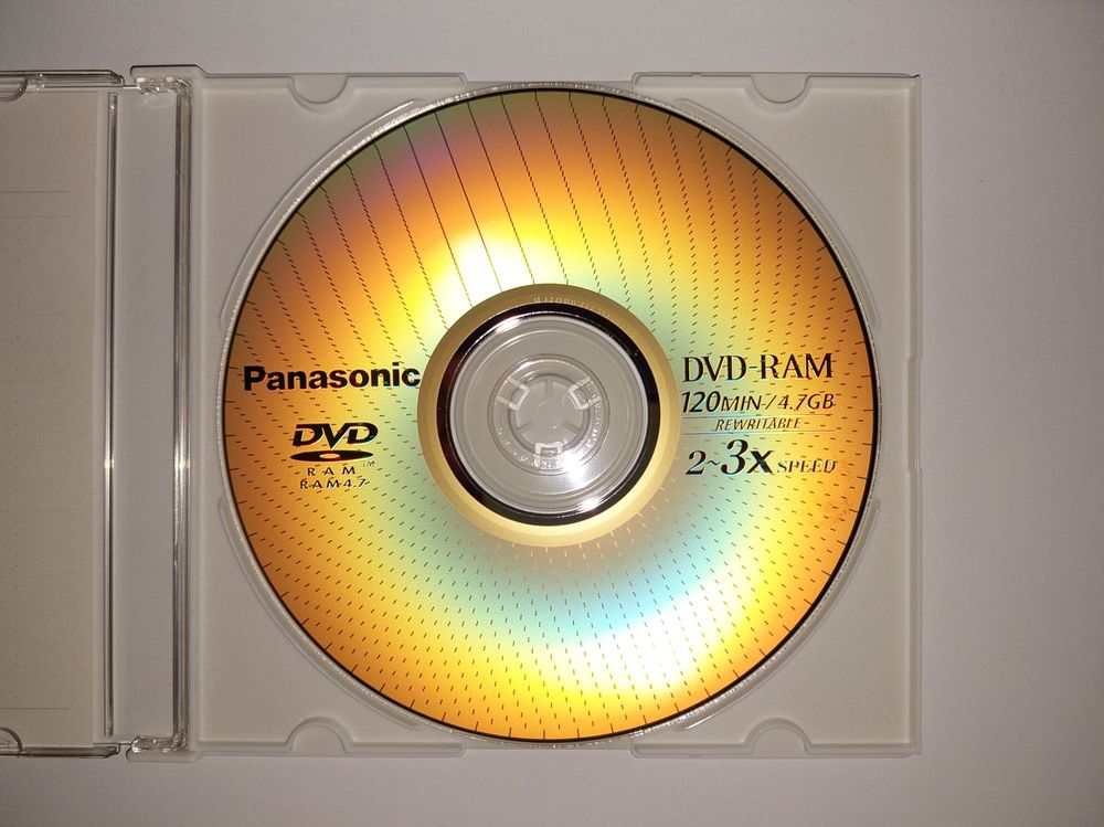 4 Stück Orig. "Panasonic" DVD-RAM Disc / DVD-RW Disc , neu (Neu (gemäss ...
