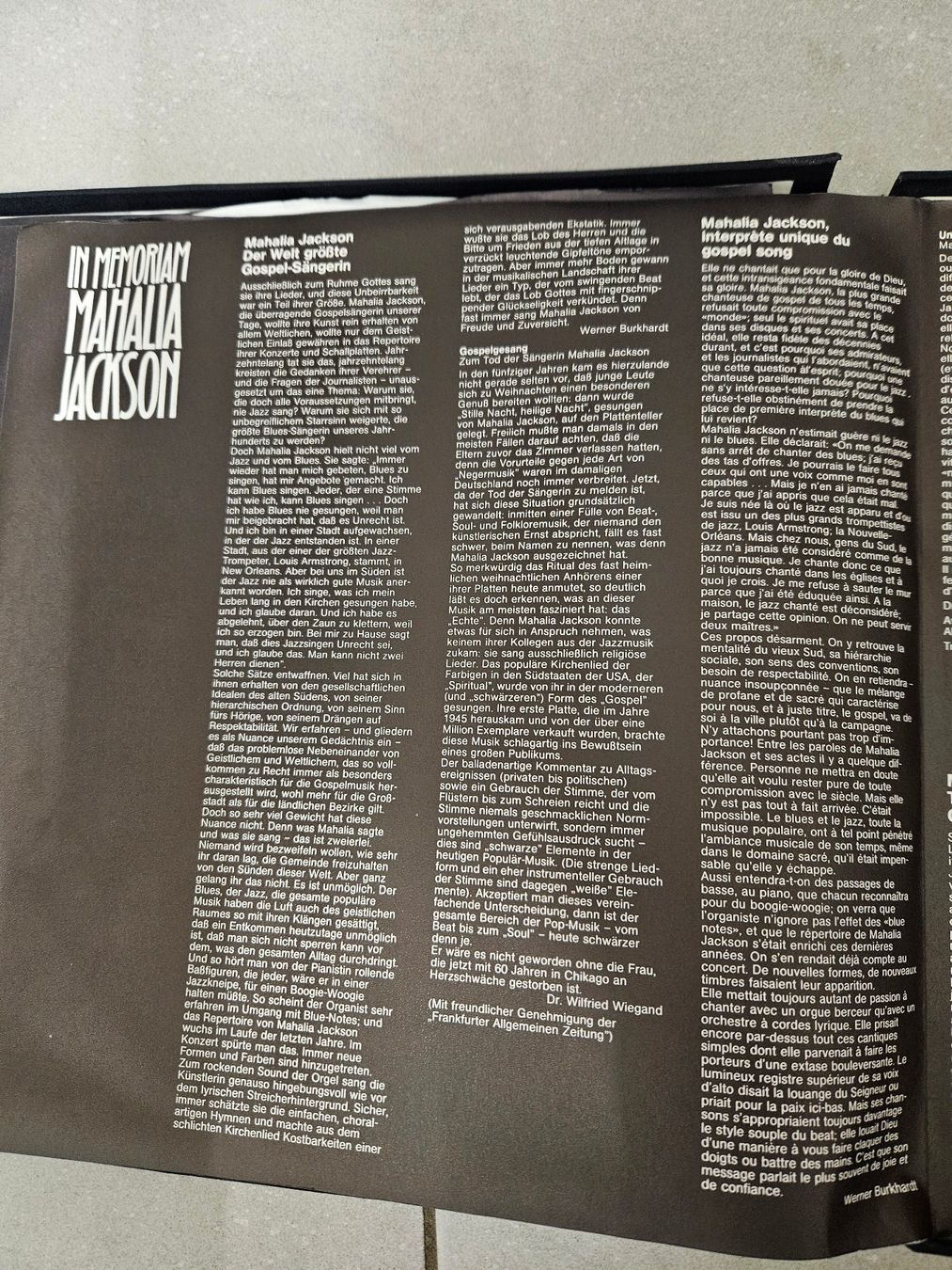 Mahalia Jackson - In Memoriam Box-Set - Gospel Rarität (Gebraucht) in ...