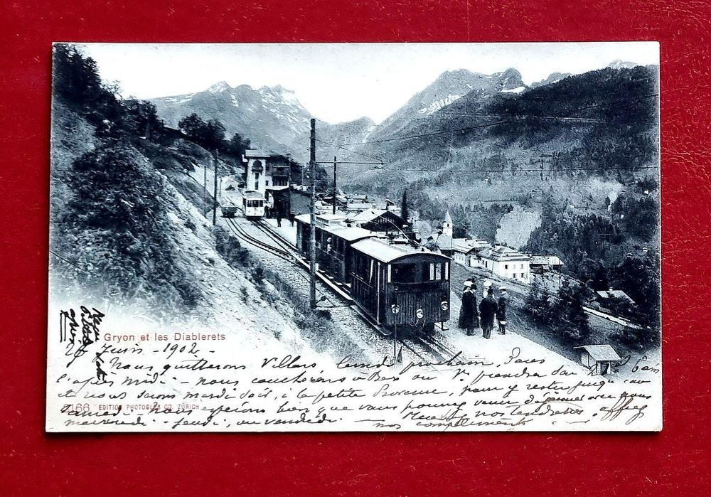 Gryon - Gare - Bahnhof - Chemin de Fer - Zahnradbahn - 1902 (Gebraucht) in Rothrist für CHF 38 ...