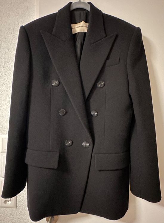 ALEXANDRE VAUTHIER Double Breasted Padded Shoulder Blazer (Gebraucht ...