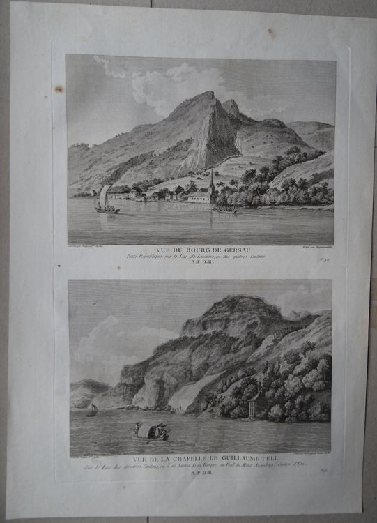 Schwyz Gersau Kupferstich von Perignon um 1780 (Gebraucht) in Safnern für CHF 50 – mit Lieferung ...