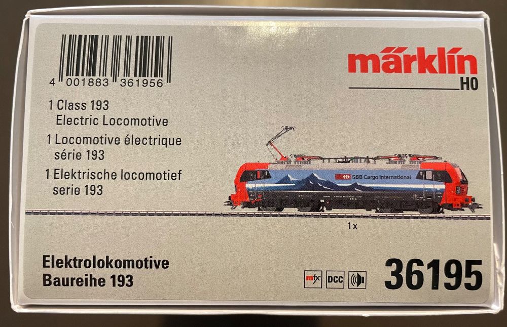 Märklin 36195 E-lok BR 193 SBB Cargo International (Neu (gemäss ...