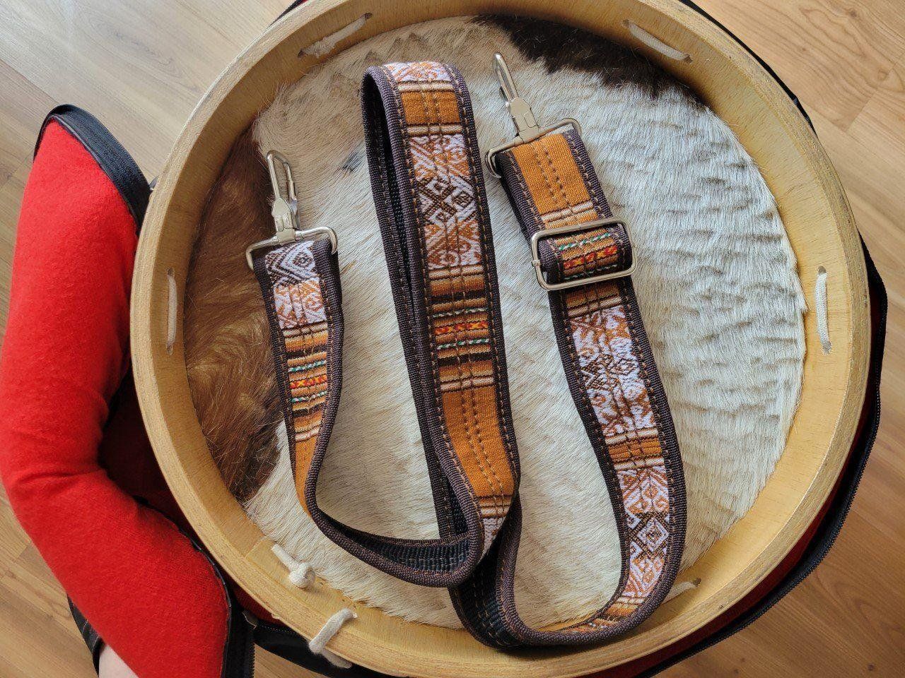 PERU: Bombo Folklore Trommel mit Zubehör, 62 cm x 46 cm,Neu (Neu ...