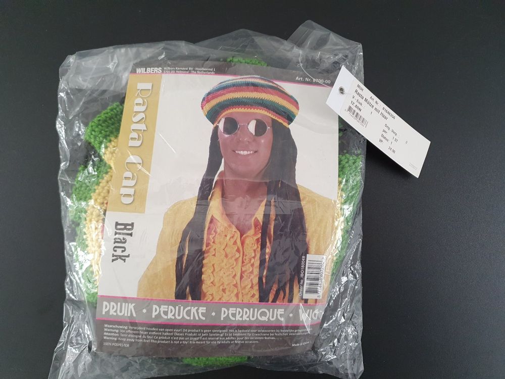 Fasnacht - Rasta Hut mit Haar (Neu und originalverpackt) in ...