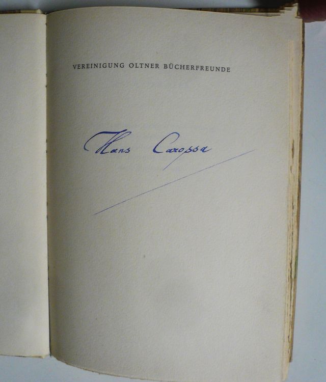 Hans CAROSSA mit Signatur seine Rede zur EhrendoktorWürde 48 (Gebraucht ...