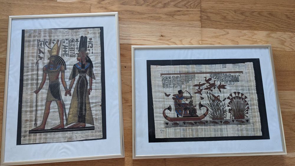 2 Bilder von Delta Papyrus, ägyptische Bilder | Kaufen auf Ricardo