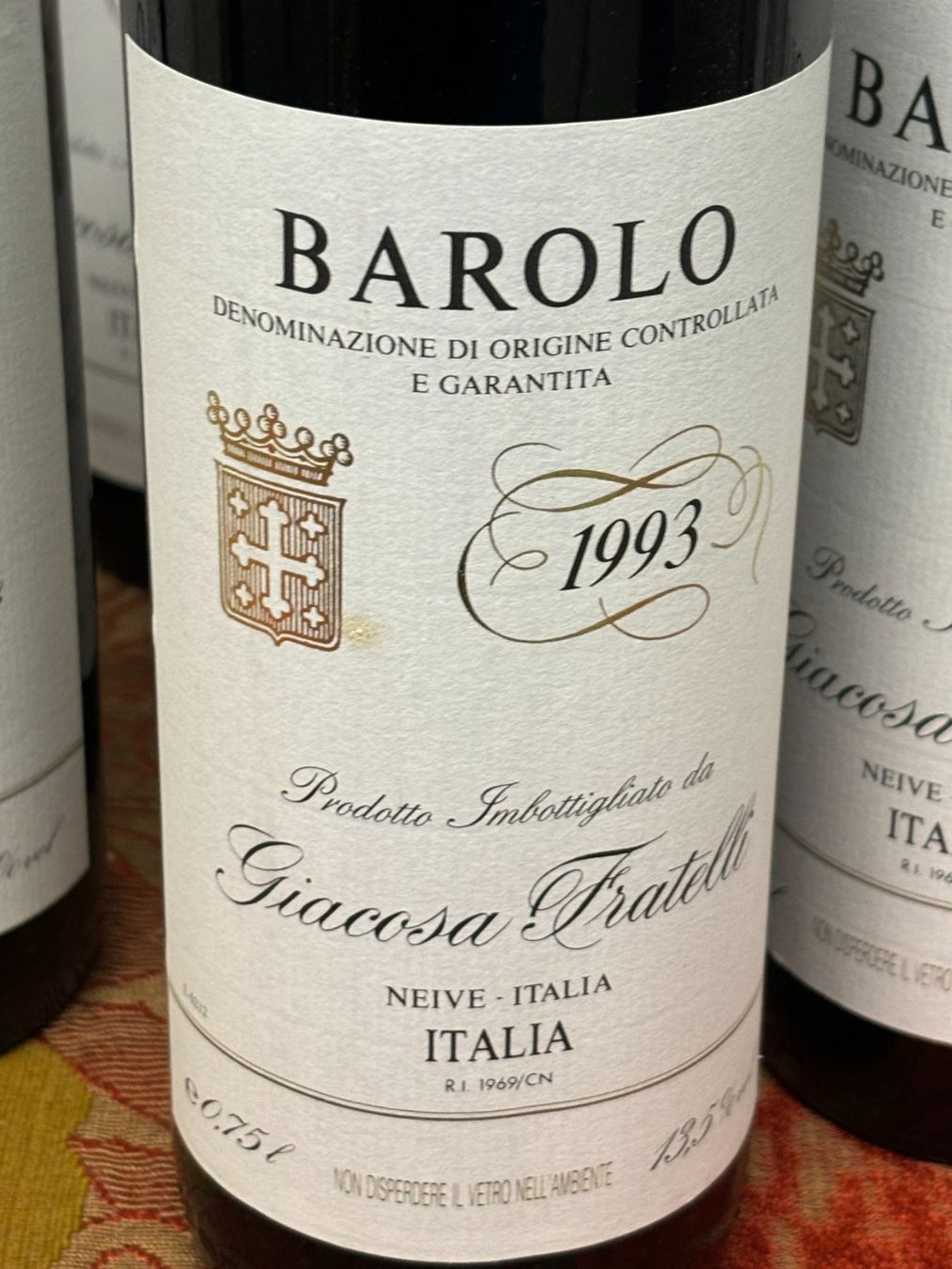 💚 💚 12 x 1993er Giacosa Fratelli Barolo DOCG Wein 💚 💚 (Neu (gemäss ...