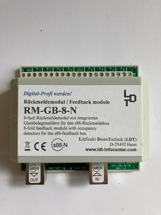 Rückmeldemodul RM-GB-8-N, 8-fach für s88-Rückmeldebus (Gebraucht) in Root für CHF 22 – mit ...