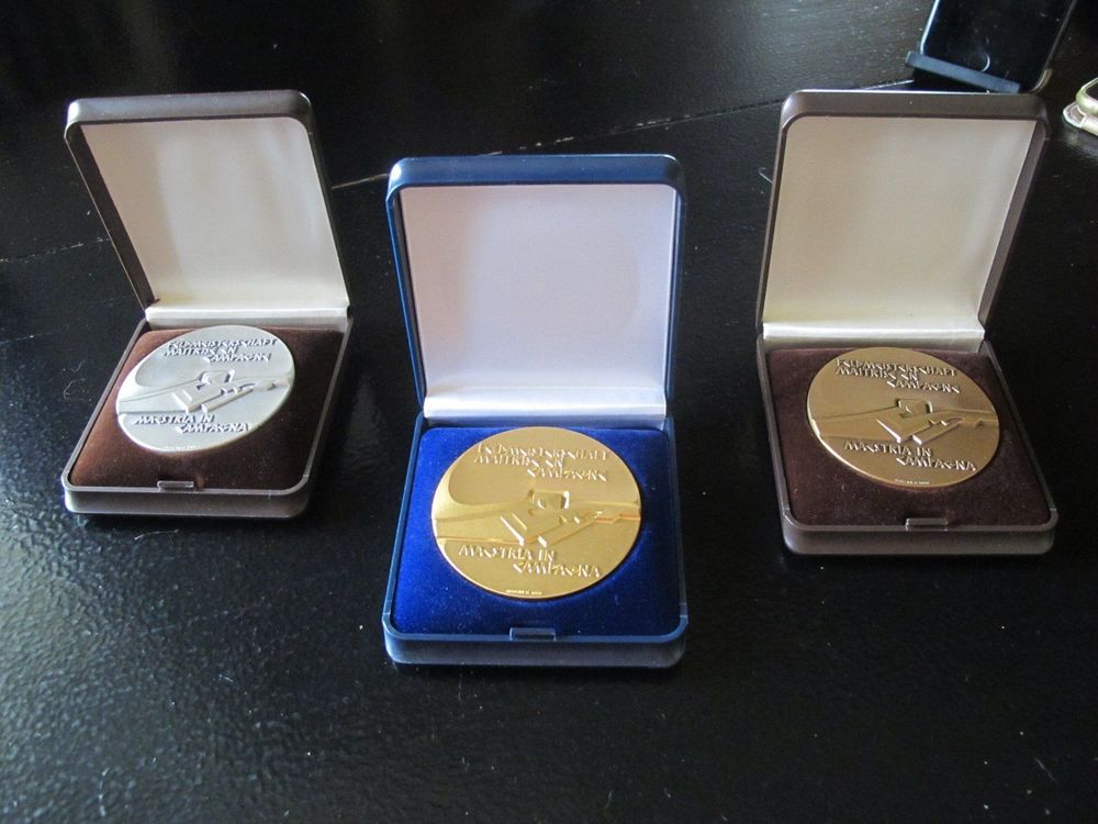 Gold-Silber-Bronze Medaille Feldschiessen 300 Meter 3 Stück | Kaufen auf Ricardo