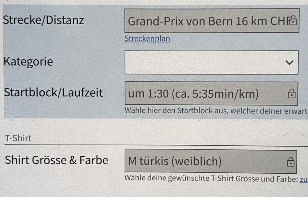 Startplatz GP Bern 2024 (Gebraucht) in Bern für CHF 30 – nur Abholung auf Ricardo kaufen