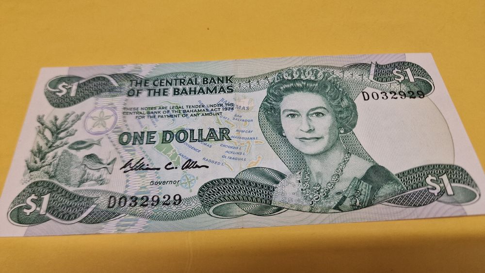 Bahamas 1 Dollar Note, 1974, Selten, Sammlerstück (Neu und ...