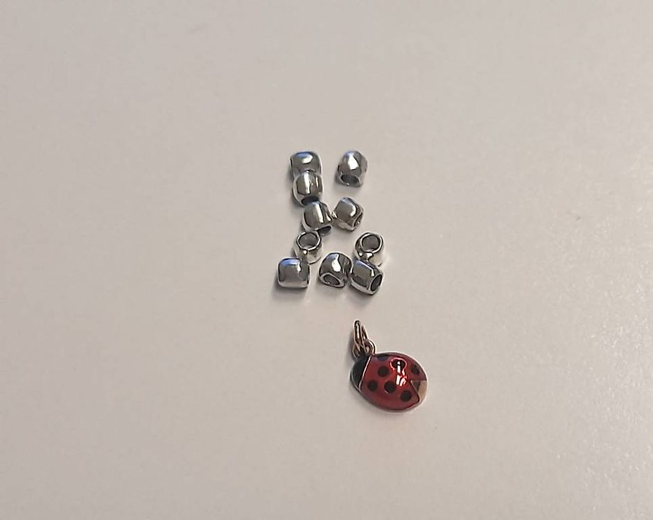 Dodo pomellato coccinella oro rosa e granelli argento mini (Usato) a ...