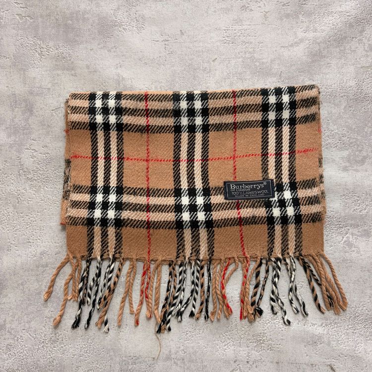 Écharpe Burberrys beige en laine / Schal / Scarf (Neuf (Voir ...