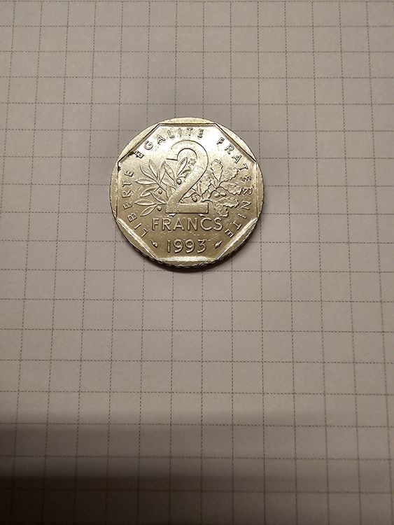 2 Franc Jean Moulin 1993 Frankreich Münze (Gebraucht) in Hagendorn für ...