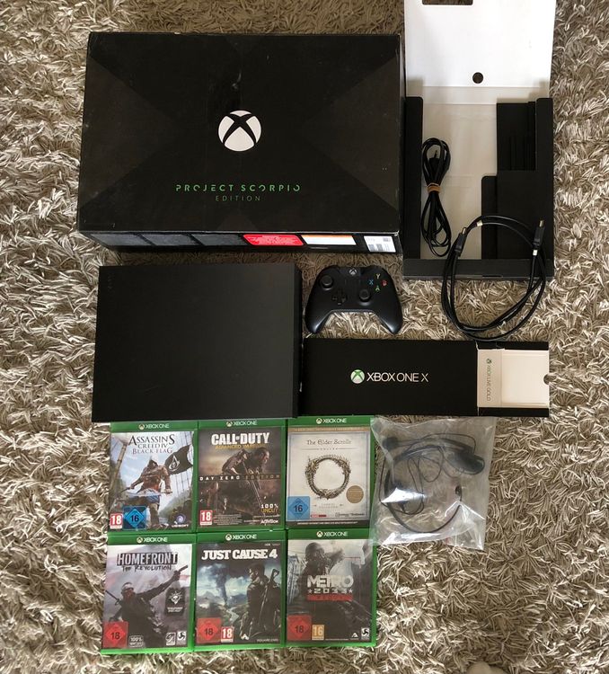 Xbox One X Project Scorpio Limited Edition + Games / RARITAT (Gebraucht ...