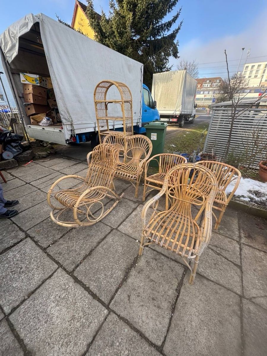 Rattan Möbel Set, 6-teilig, Garten Terrasse (403) (Gebraucht) in Illnau ...