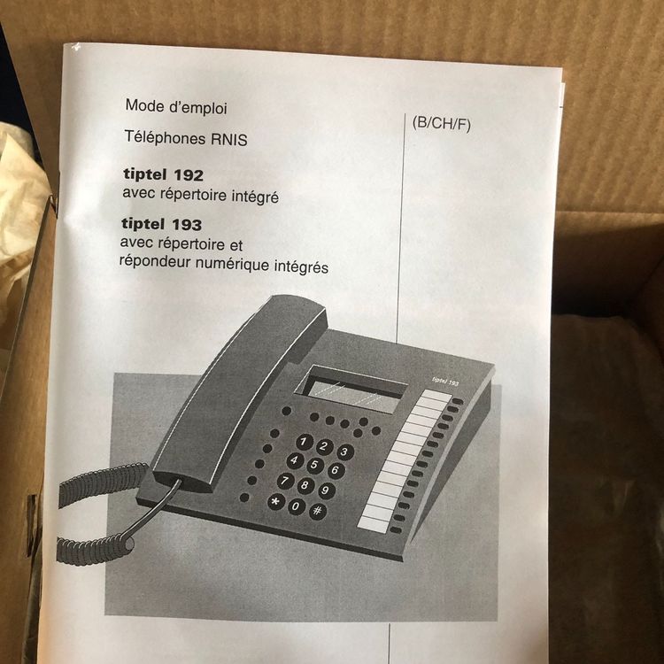 PABX Tiptel 411+ appareil tiptel 192 le tout jamais utilisé | Kaufen auf Ricardo