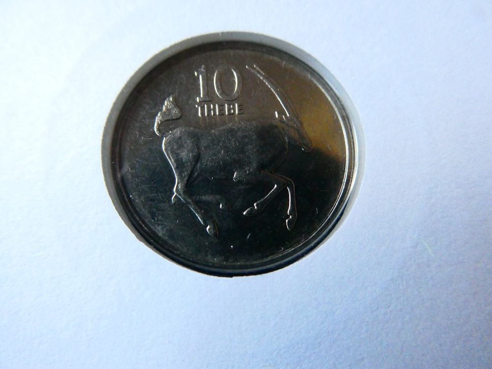 Botswana 1984, 10 Thebe unzirkuliert - Münzbrief (Neu (gemäss Beschreibung)) in Hinterforst für ...