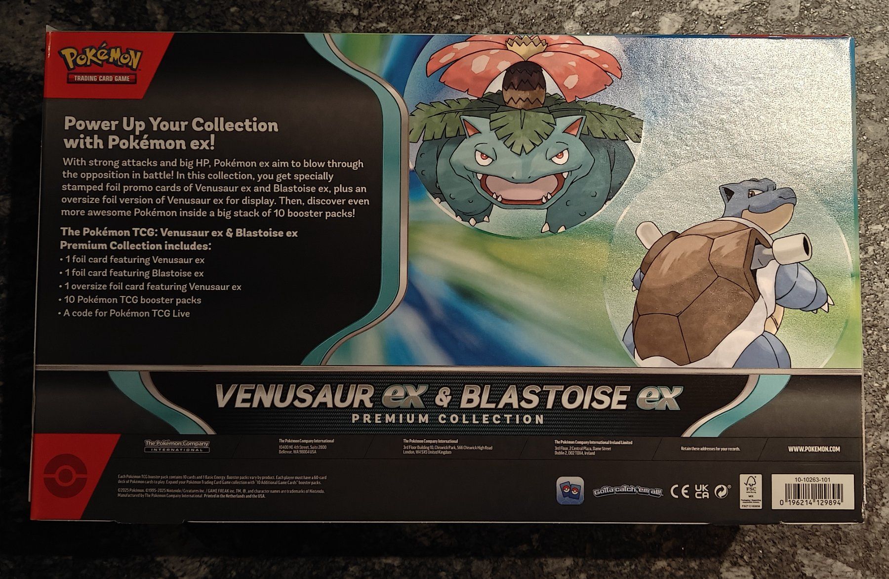 Pokemon Venusaur ex & Blastoise ex Premium Collection Box (Neu und ...