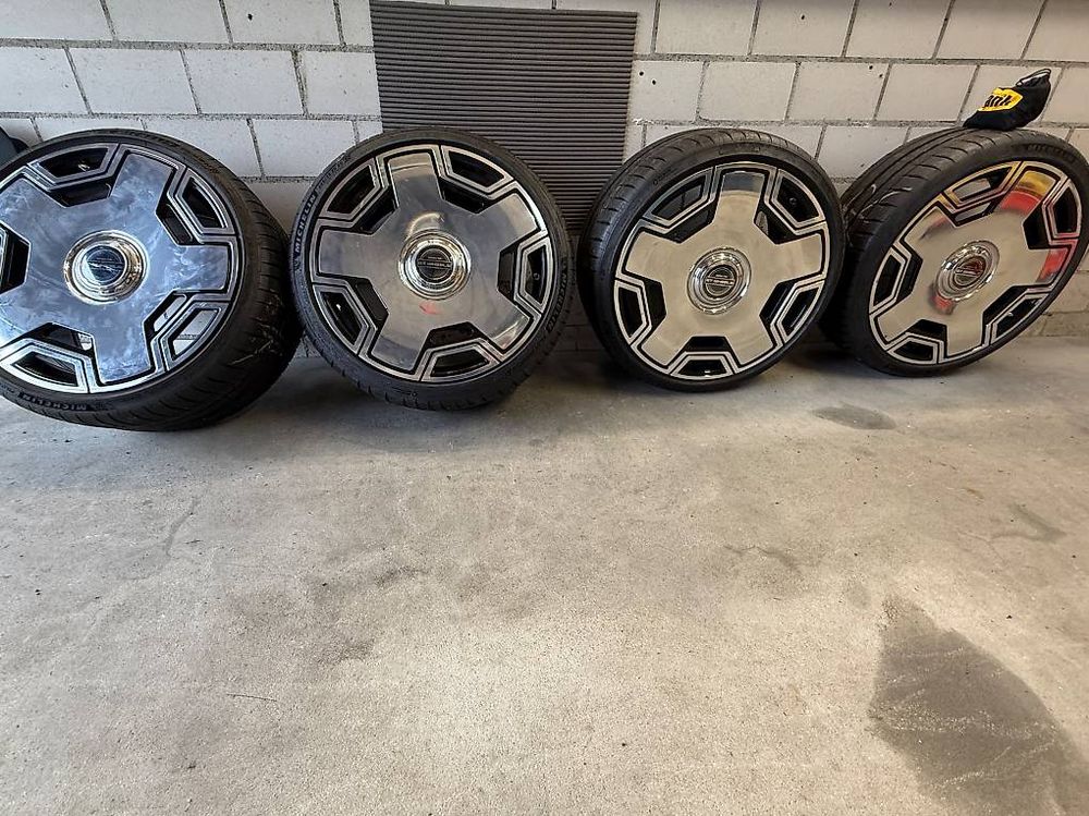 Komplett Custom Rad Verchromt, ST Wheels ST Block Forged (Neu und ...