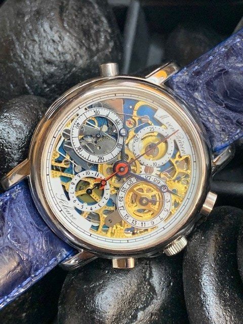 Armbanduhr Chrono Skelett Rattrapante (Neu (gemäss Beschreibung)) in ...