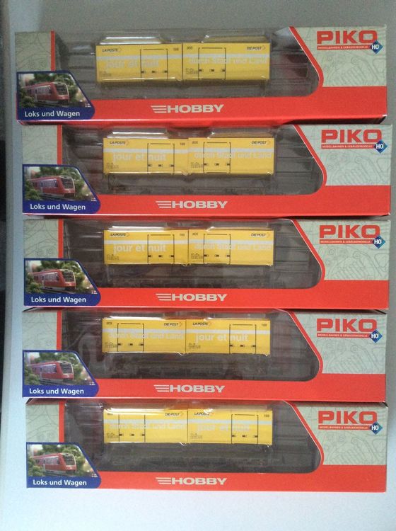 PIKO 5 Wagen 95650 Containerwagen POST (Neu und originalverpackt) in ...