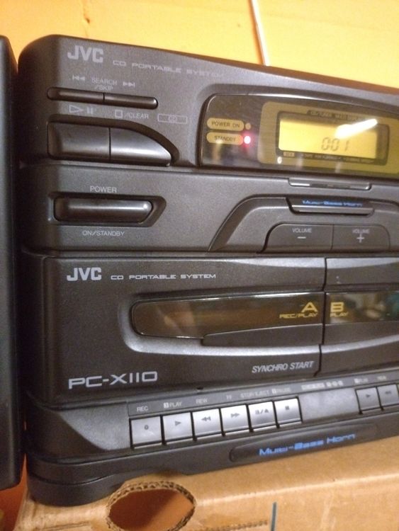 JVC PC-X110 Chaîne Stéréo Portable Vintage -Fonctionne 1993 (Gebraucht) in Farvagny-le-Grand für ...