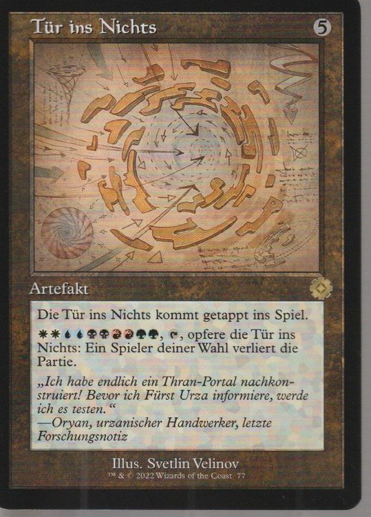 Magic The Gathering MTG Retro Frame Artifact 77 Tür ins Nich (Neu ...
