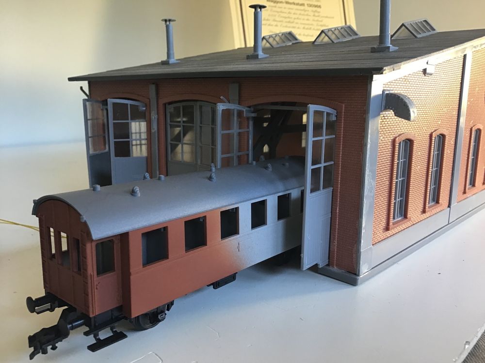 Güterwagen zu Waggon Werkstatt _ Exclusiv Faller 130966 _ H0 (Gebraucht ...