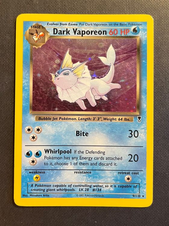 Dark Vaporeon 9/110 Legendary Collection ENG | Kaufen auf Ricardo