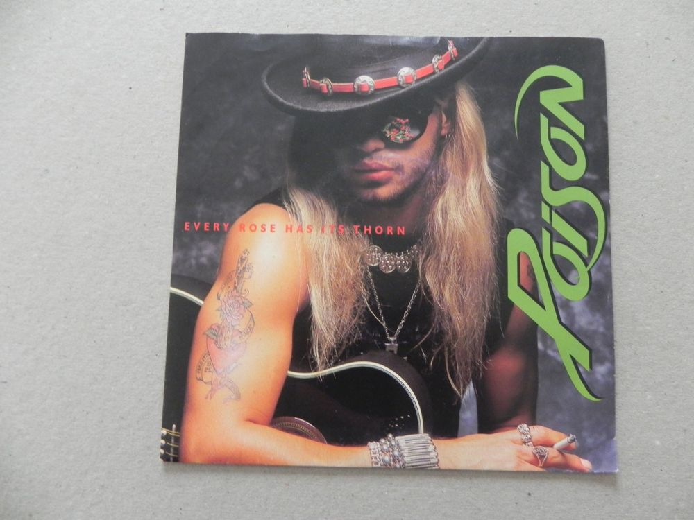 Single 7" US Glam Metal Hardrock Band Poison 1988 Every Rose (Gebraucht ...