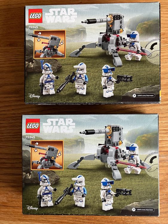 (2x!) Lego 75345 Star Wars 501st Clone Trooper Battle Pack | Kaufen auf ...
