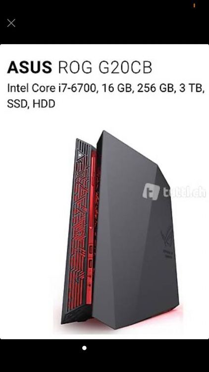 GAMER PC SET , Intel ASUS ROG G20CB, i7,16 GB+ 34 LG Monitor (Gebraucht ...