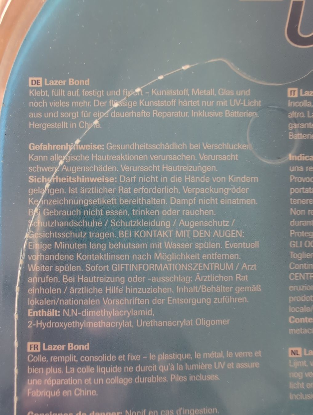 NEU Lazer Bond UV-Klebestift für schnelle Reparaturen (Neu und ...