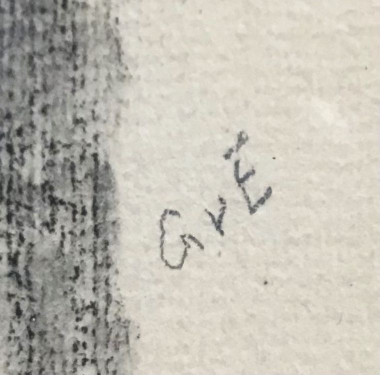 Antike Damen Zeichnung Monogrammiert (Gebraucht) in Root für CHF 30 – mit Lieferung auf Ricardo ...