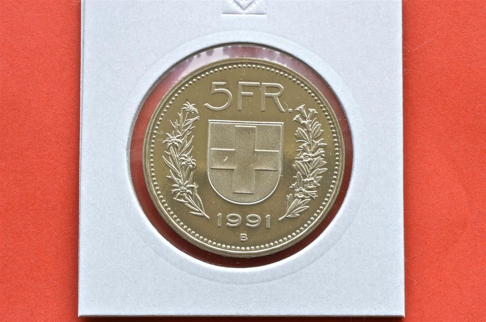 5 Franken 1991 Stgl. (Neu (gemäss Beschreibung)) in Oberglatt für CHF 90 – mit Lieferung auf ...