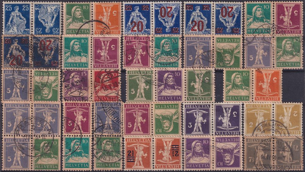 SAMMLUNG Kehrdrucke und Zusammenhängende. Kat. ca.1000.- (Gebraucht) in Sursee für CHF 80 – mit ...