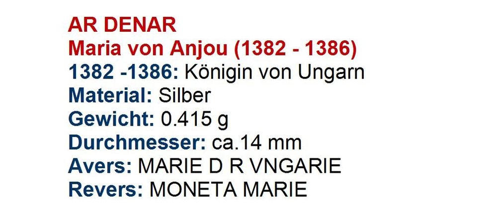Maria von Anjou 14. Jh (Gebraucht) in Flamatt für CHF 40 – mit ...