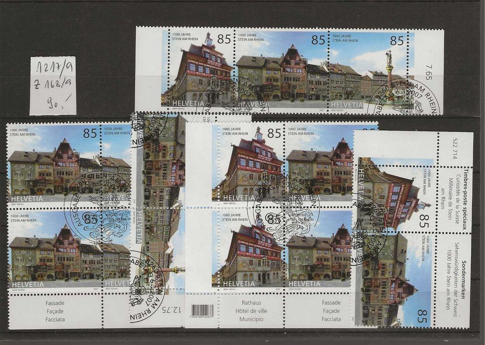 timbre 1217-1219 Z168-9 (Gebraucht) in Sorvilier für CHF 6 – mit ...