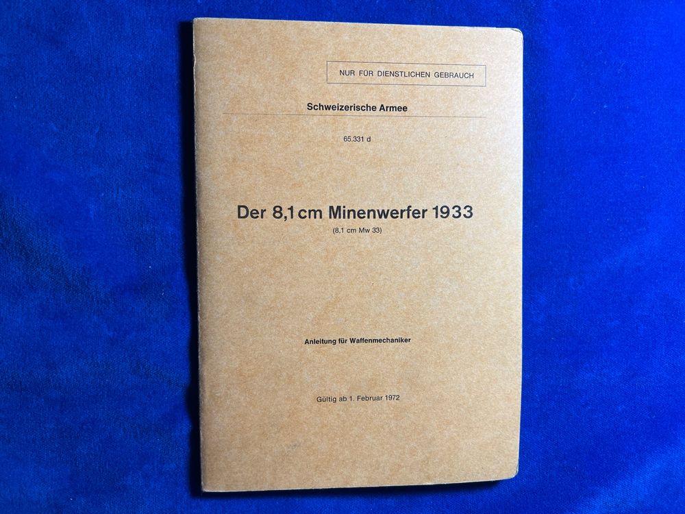 Der 8.1cm Minenwerfer 1933 Schweizer Armee (KoA90) (Gebraucht) in ...