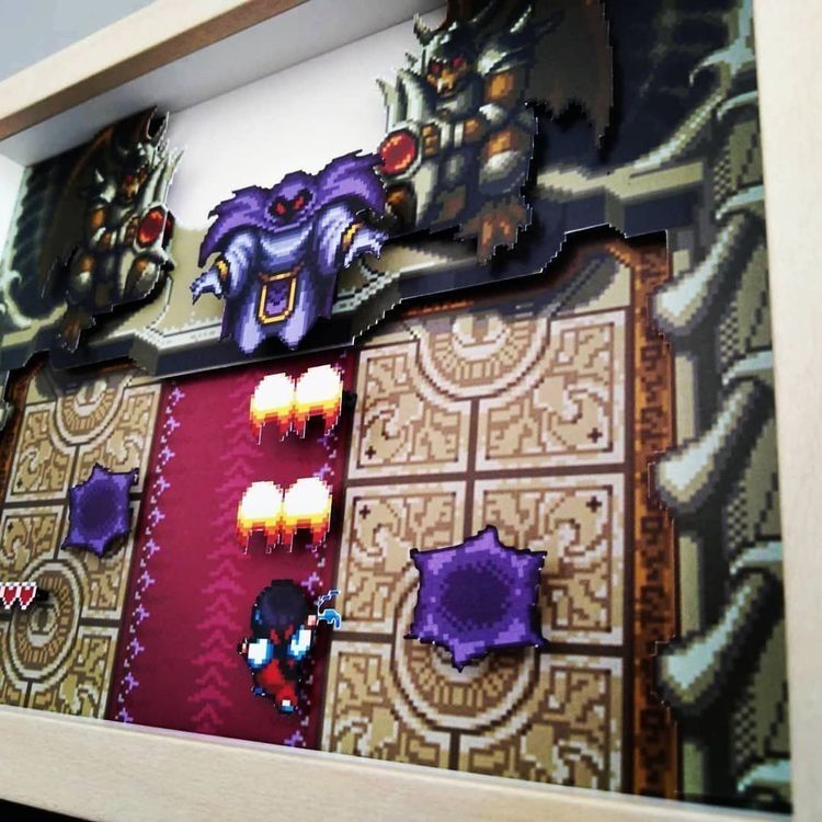 Pocky and Rocky SNES Papercraft Diorama (Neu (gemäss Beschreibung)) in ...