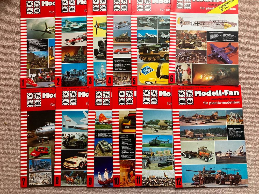 Modell Fan, 12 Hefte aus dem Jahr 1978 | Kaufen auf Ricardo