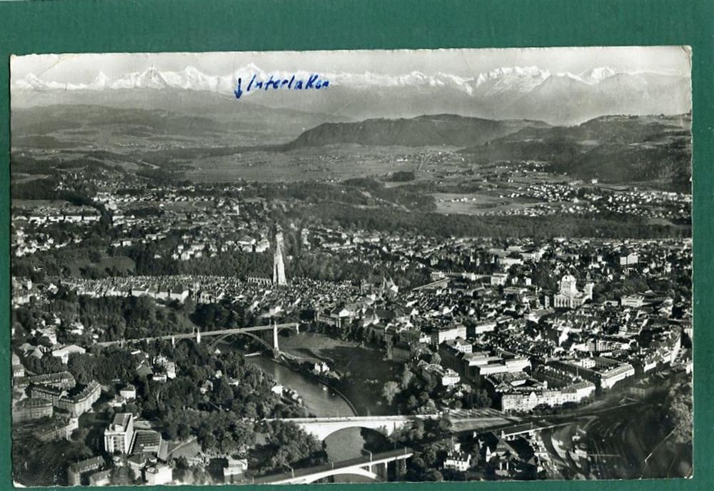 Bern, Flugaufnahme, 1956 (Gebraucht) in Sargans für CHF 1 – mit Lieferung auf Ricardo kaufen