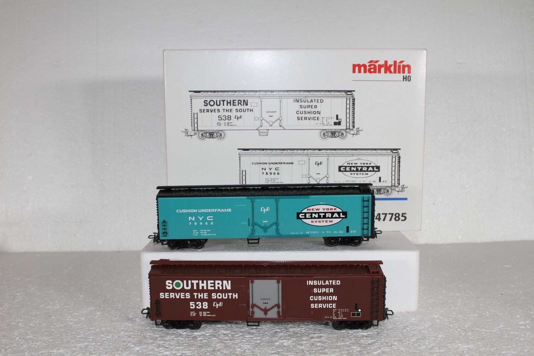 Märklin 47785 USA 2 Box Car NYC u. Southern US (Neu (gemäss ...