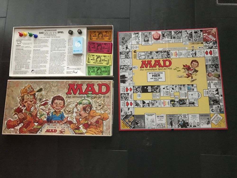 MAD Brettspiel von Parker weltbekannt durch Monopoly (Gebraucht) in ...